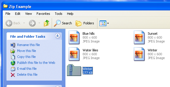 How To Put Photos In A Zip File